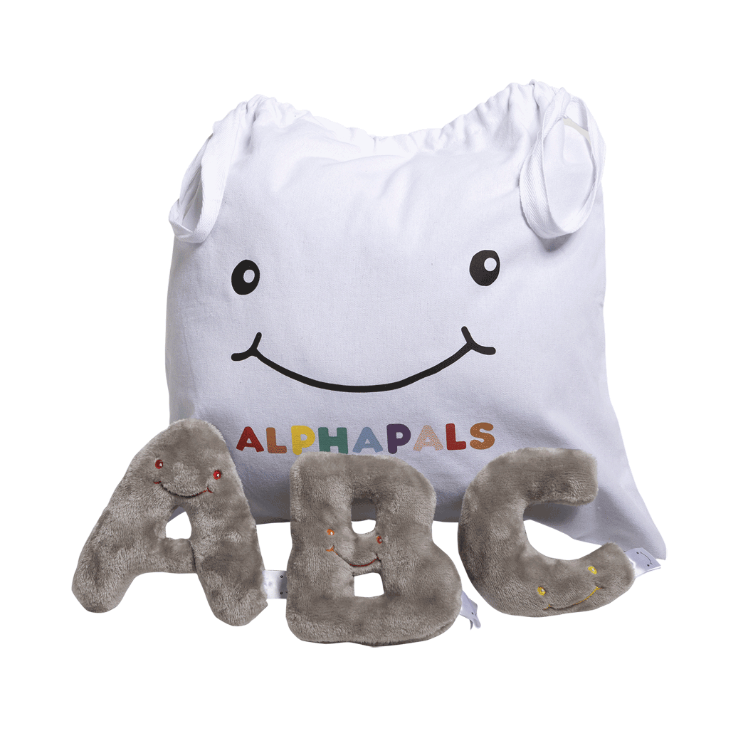 Alphapals® 5 Inch Plush Letter Set with Drawstring Bag