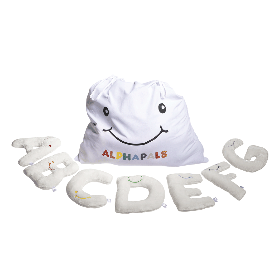 Alphapals® 11 Inch Plush Letter Set with Drawstring Bag